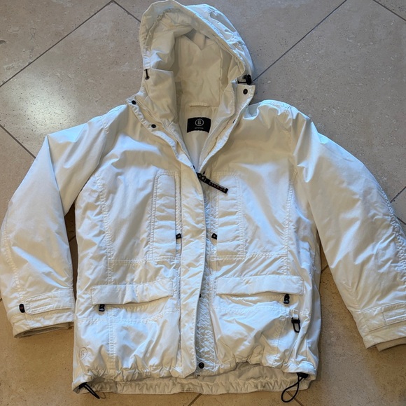 Bogner | Jackets & Coats | Bogner Cream Hooded Jacket | Poshmark